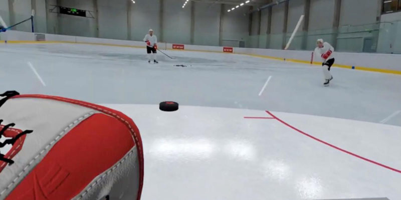 NHL Goalies Train with Sense Arena VR Modules - XR Today